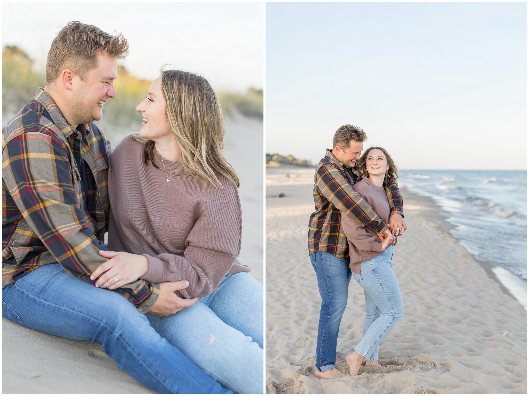 Sheboygan Engagement Session || Kohler Andrae State Park